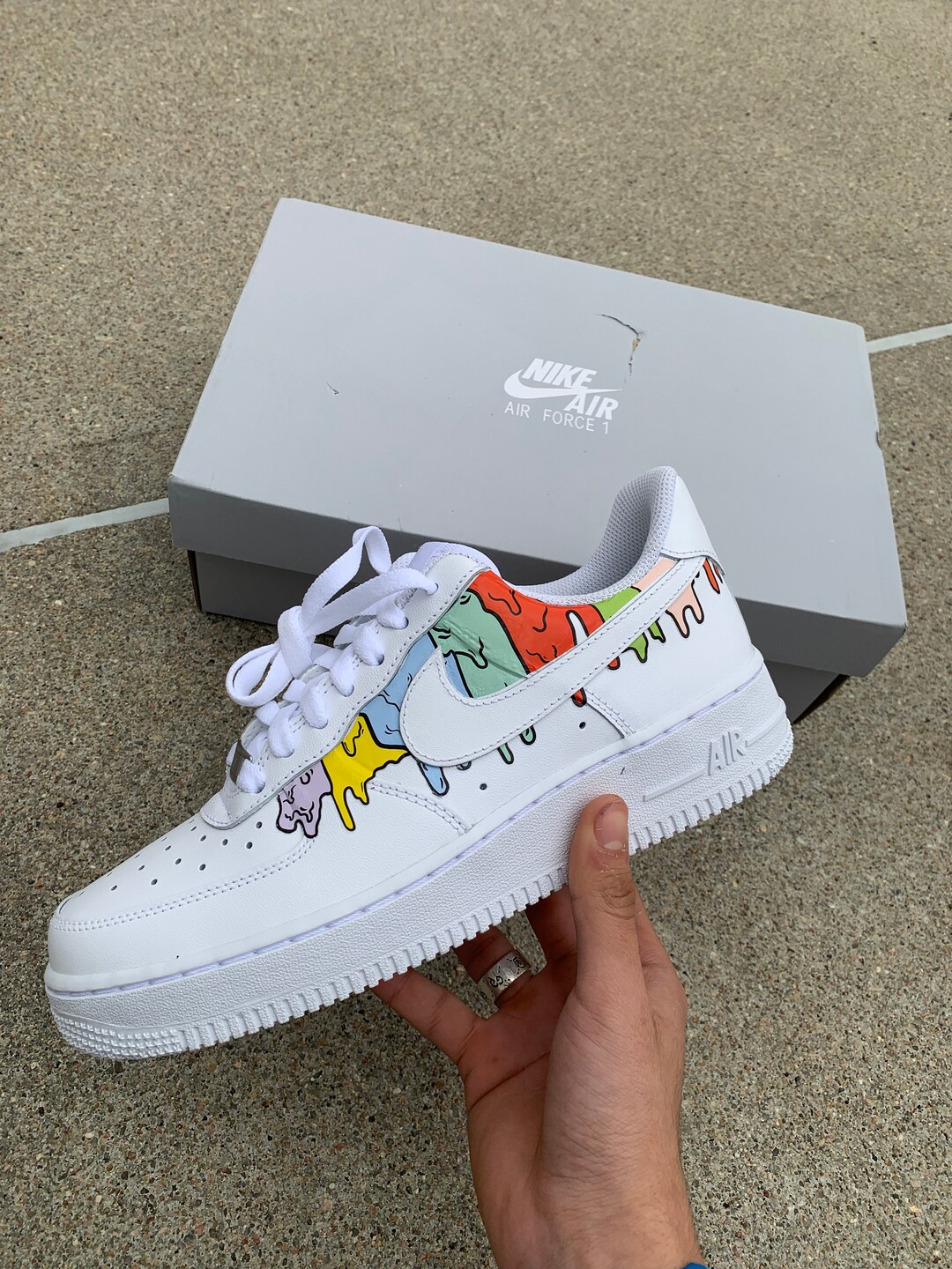 Cartoon Drip Af1's - Etsy