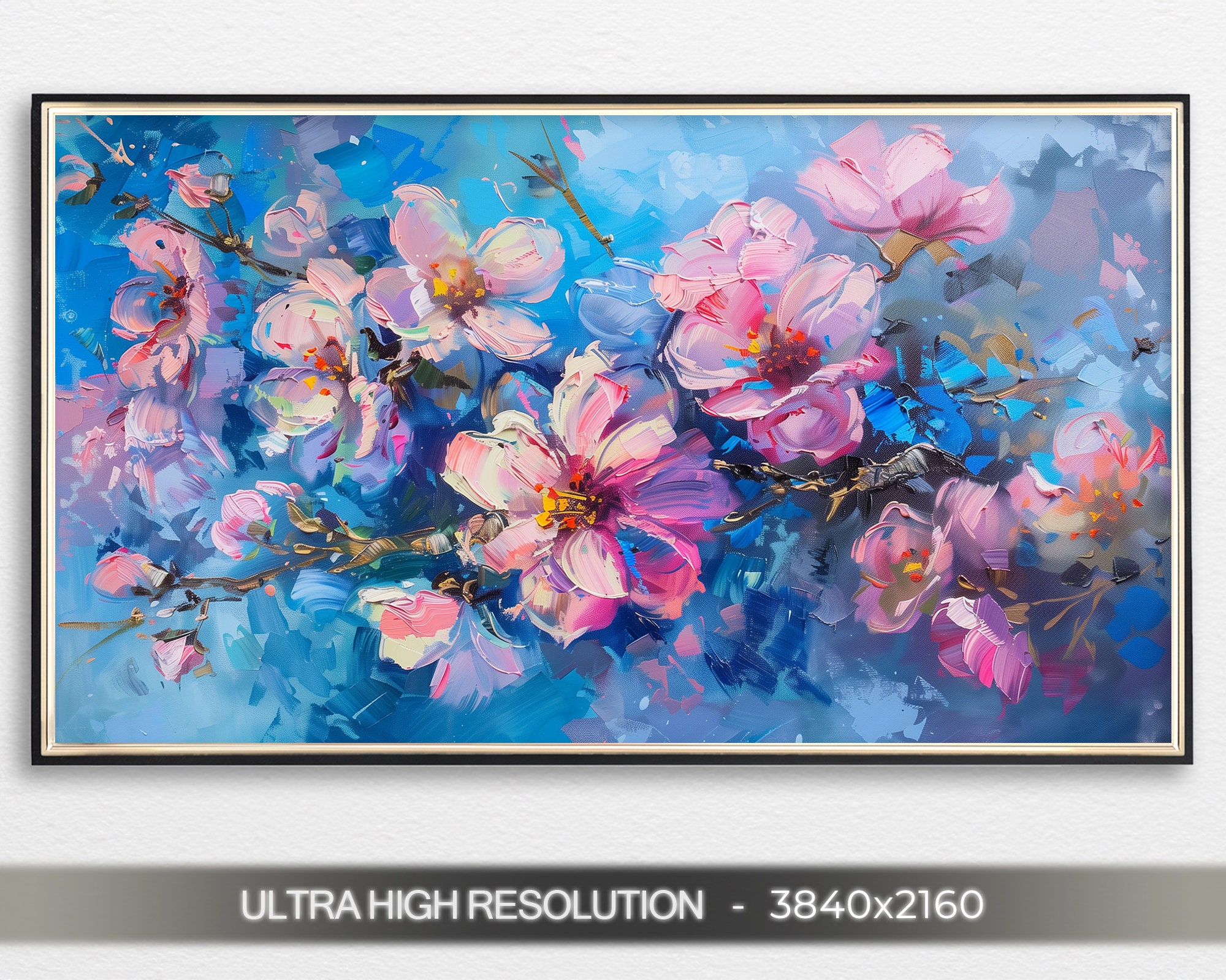 Samsung Frame TV Art, Colorful Spring Flowers, Floral Spring Art for TV ...