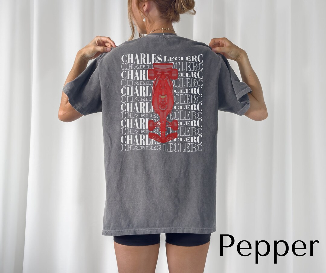 Charles Leclerc Comfort Color Unisex Tshirt Formula One Ferrari CL16 ...