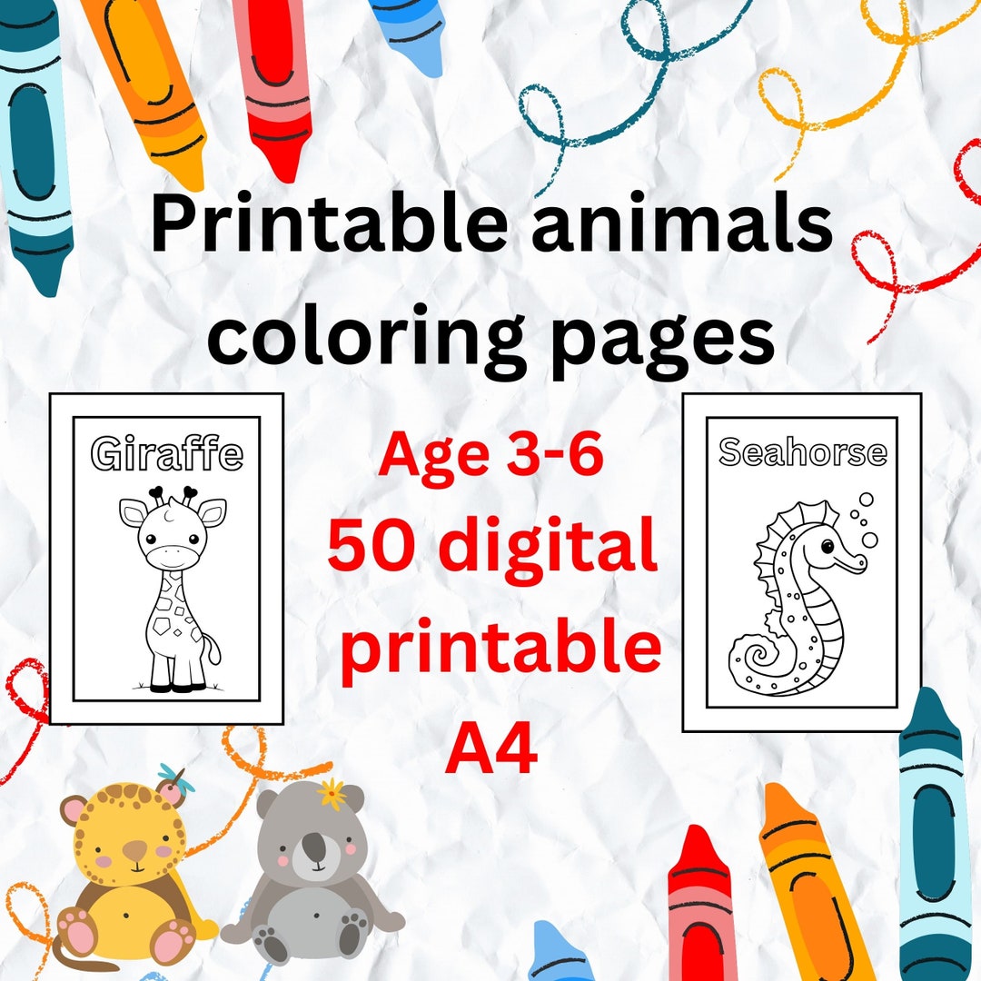 A Magical Animal Coloring Journey for Kids, Animal Coloring Fun for ...