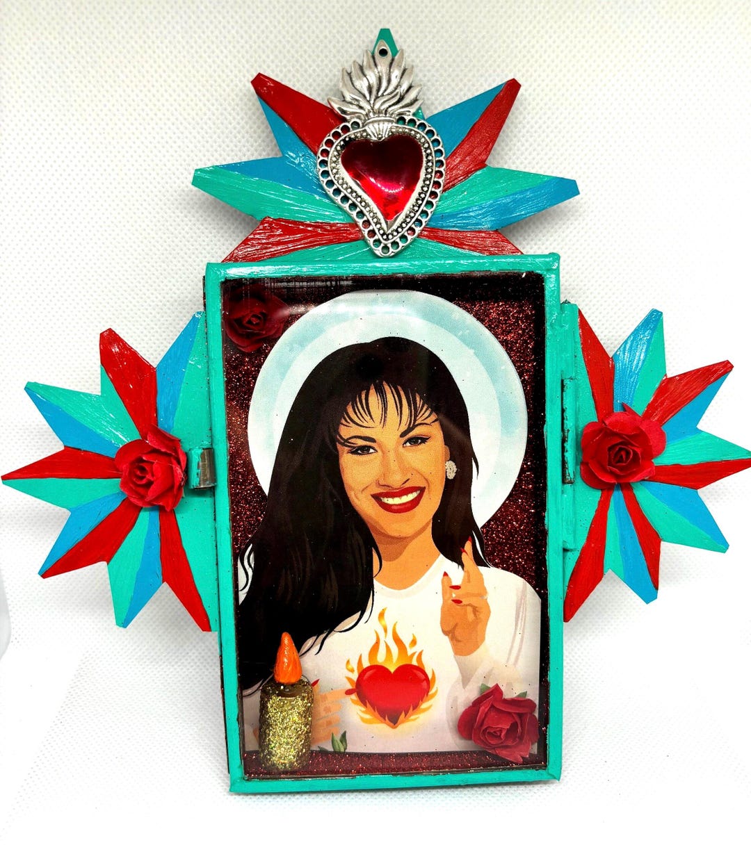 St. Selena Nicho Shadowbox Shrine, Mexican Folk Art, Pop Culture ...
