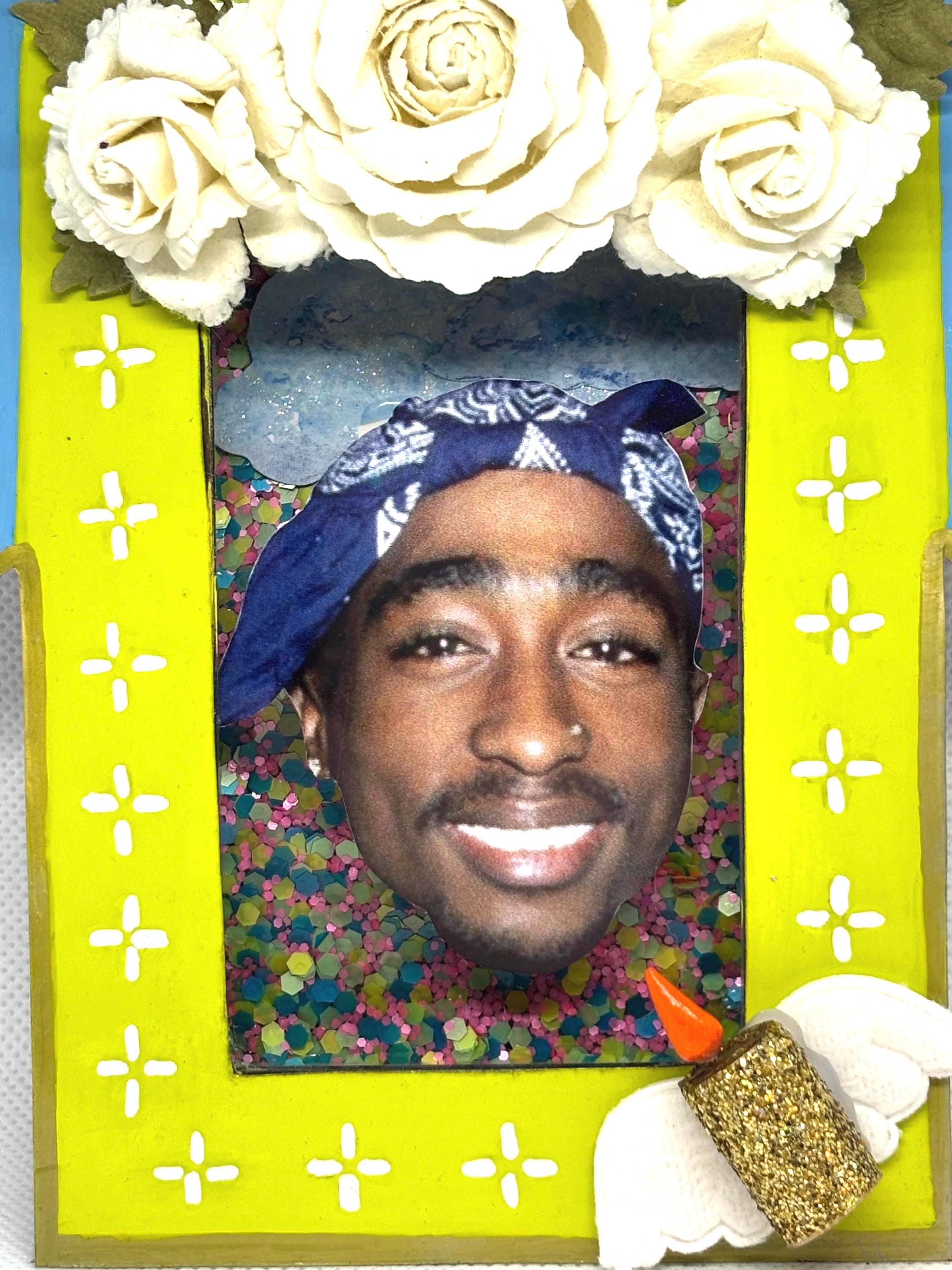 Tupac Forever Nicho Shadowbox Shrine, 90s Rap, Mexican Folk Art, Tupac ...