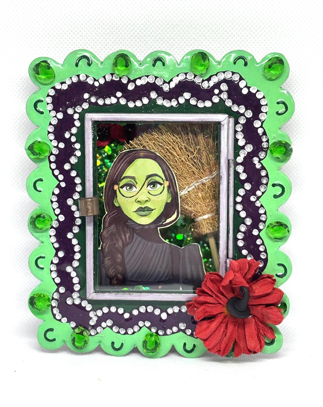 Wicked Elphaba Nicho Shadowbox Shrine, Best Friend Gift, Wizard of Oz ...