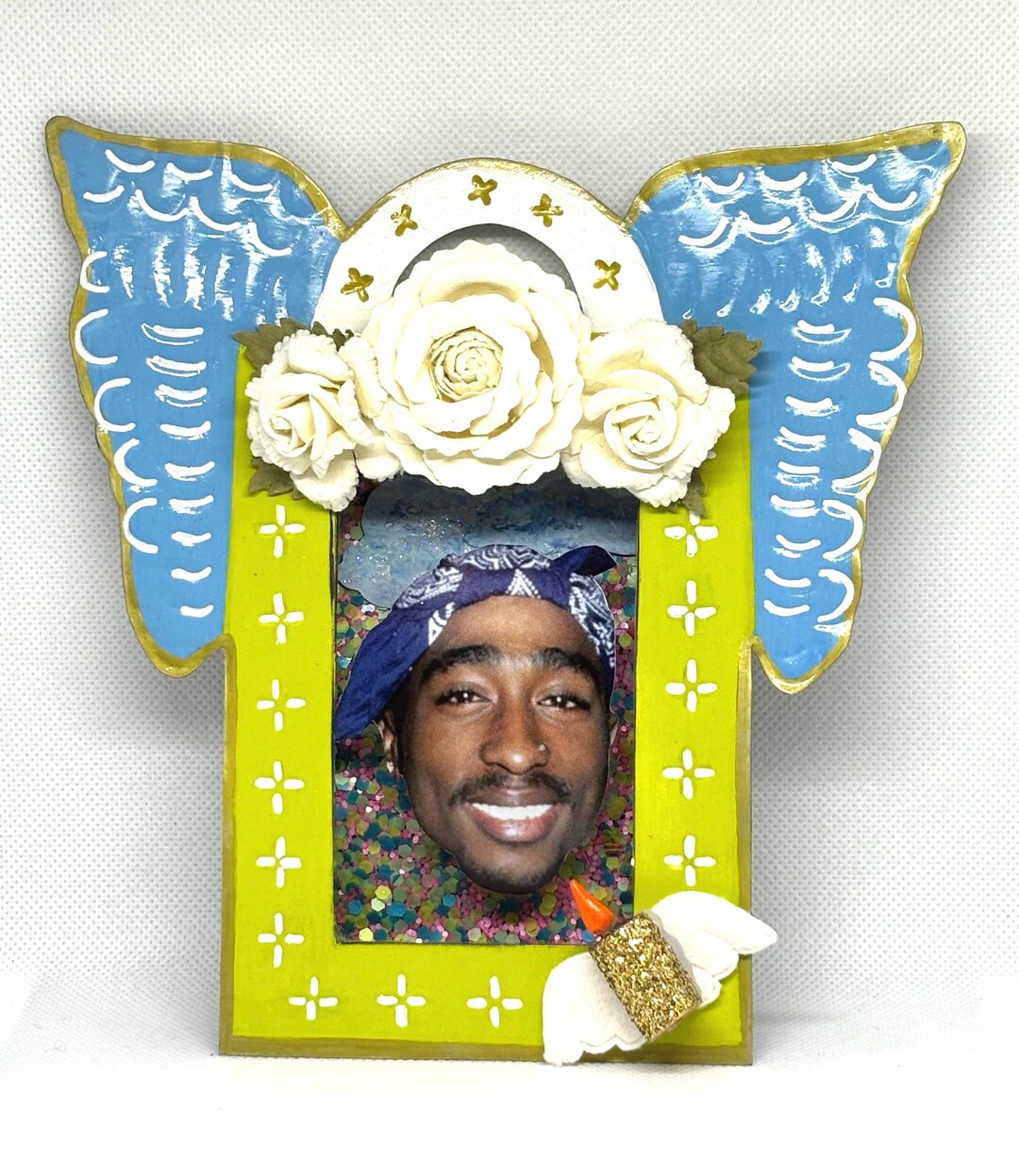 Tupac Forever Nicho Shadowbox Shrine, 90s Rap, Mexican Folk Art, Tupac ...