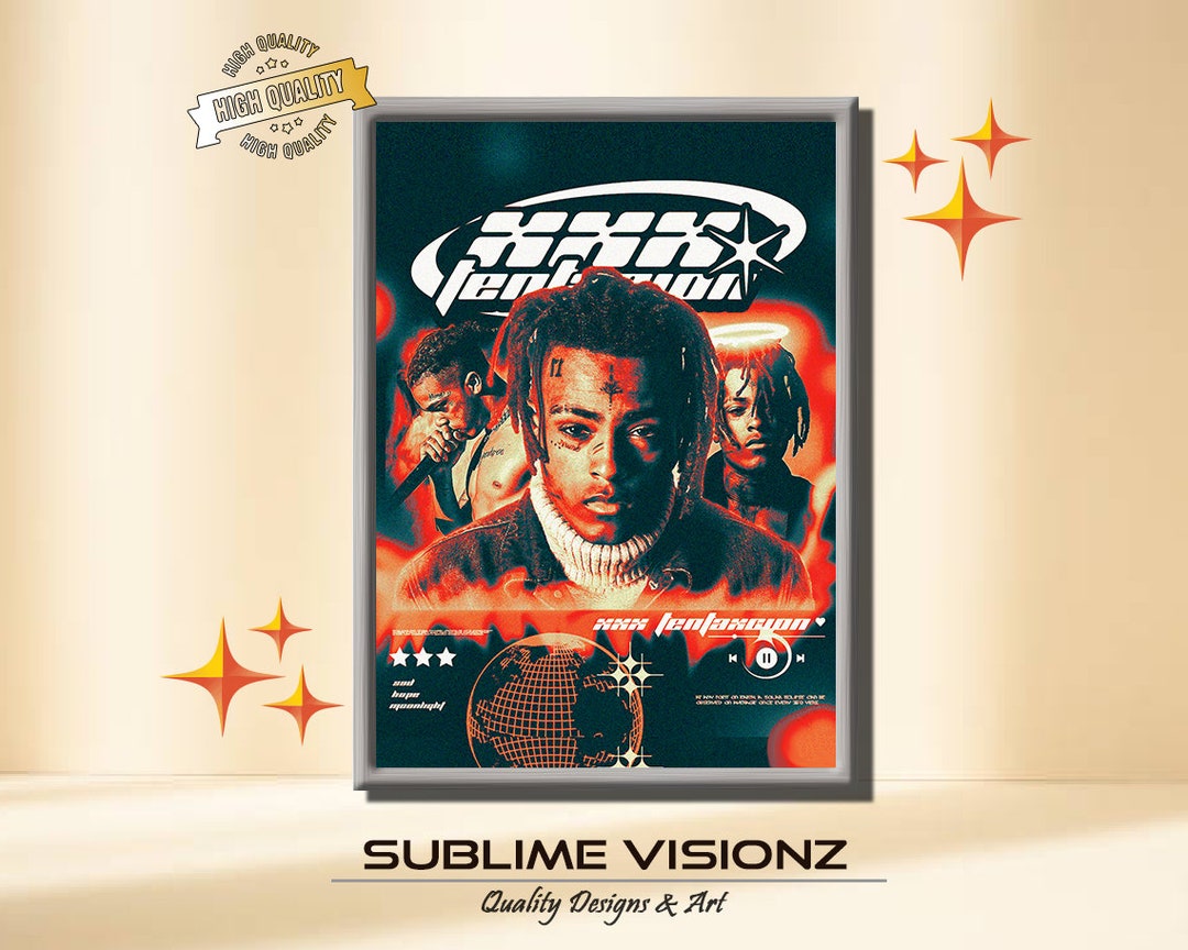 Xxxtentacion DIGITAL Poster, Music Poster Print, High Quality Print ...