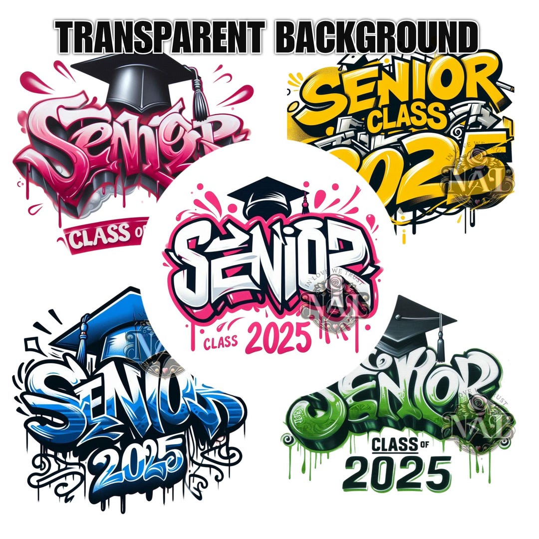 2025 Senior Graffiti PNG, Transparent Background (digital Download) - Etsy