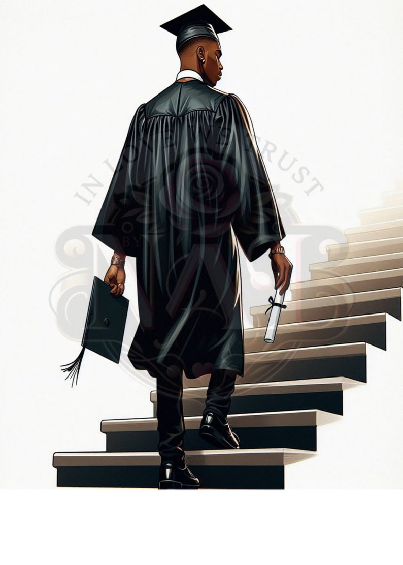 Graduation PNG: Confident Graduate Art (digital Download) - Etsy