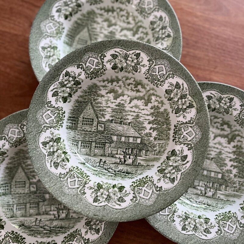Green Transferware - Etsy
