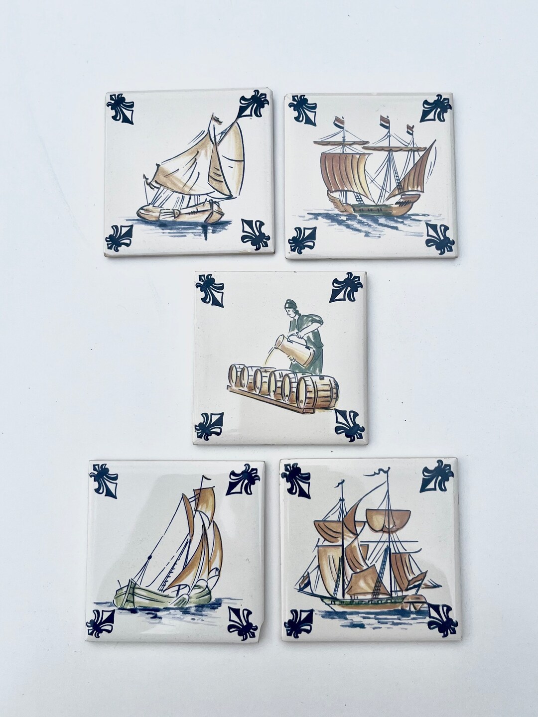 Vintage KLM Business Class Tiles | Vintage Dutch Design | Dutch ...