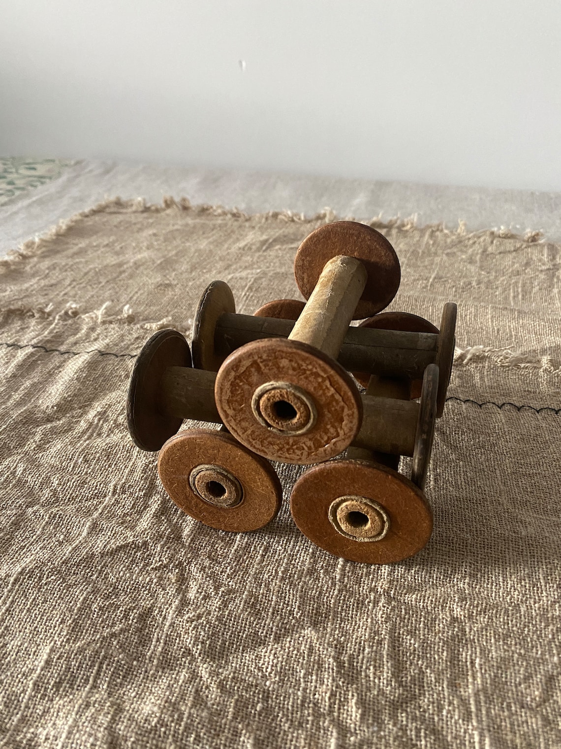 Set of 5 Antique French Wooden Bobbins Lovely Decor Item - Etsy
