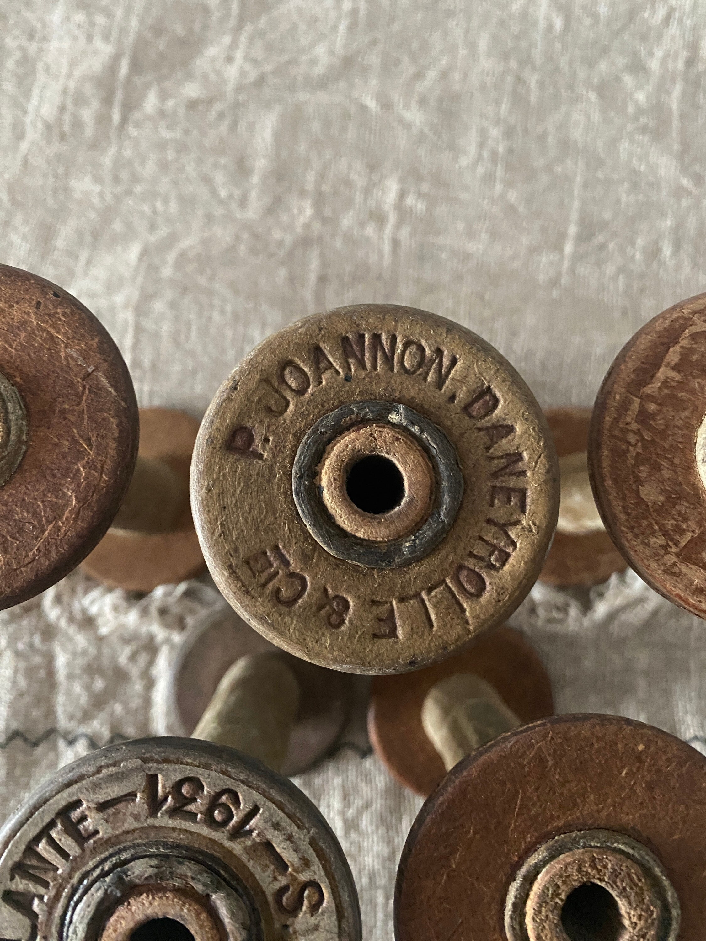 Set of 5 Antique French Wooden Bobbins Lovely Decor Item - Etsy