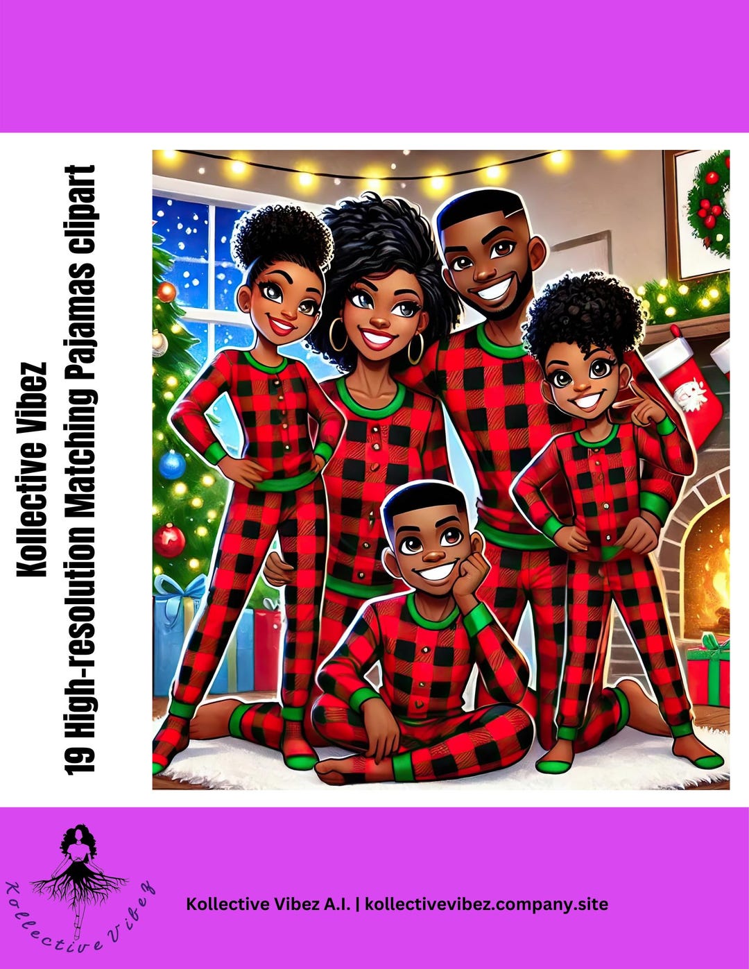 Festive Families in Pajamas, 19 African American Images in Pajamas ...