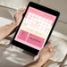 Undated Digital Cute and Simple Pink Paradise Planner Bundle With ...