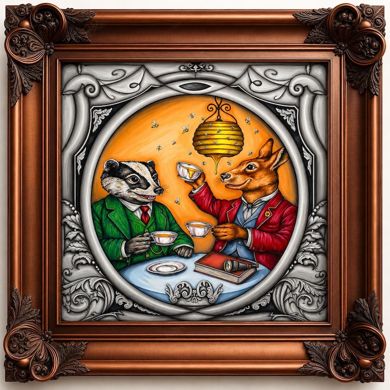 Storybook-style Animal Prints Set, Large Size, Original Designs From ...