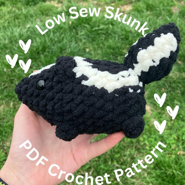 Crochet Skunk - Etsy