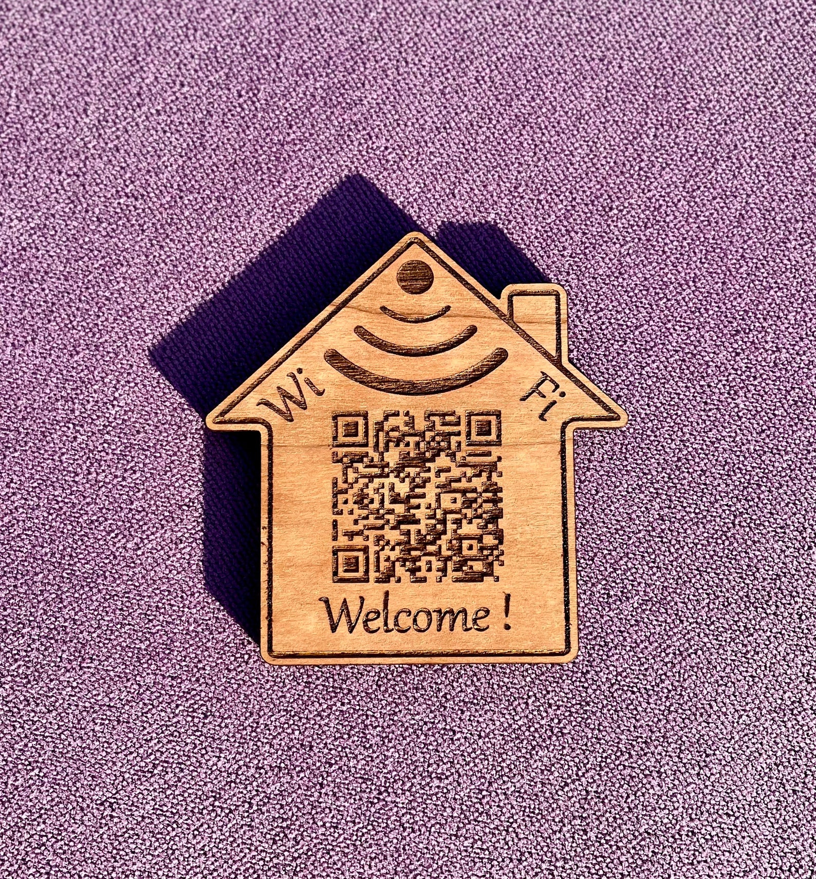 4 Inch Tall QR Wifi Code With Acrylic Stand - Etsy