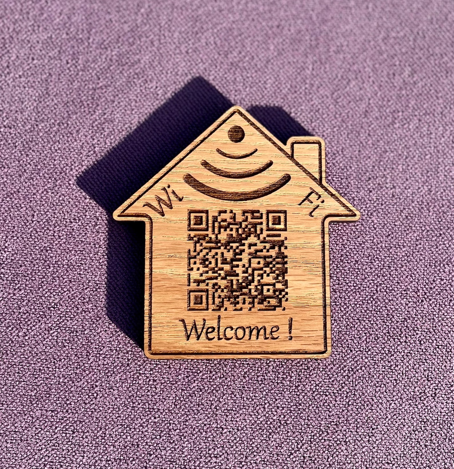 4 Inch Tall QR Wifi Code With Acrylic Stand - Etsy Canada