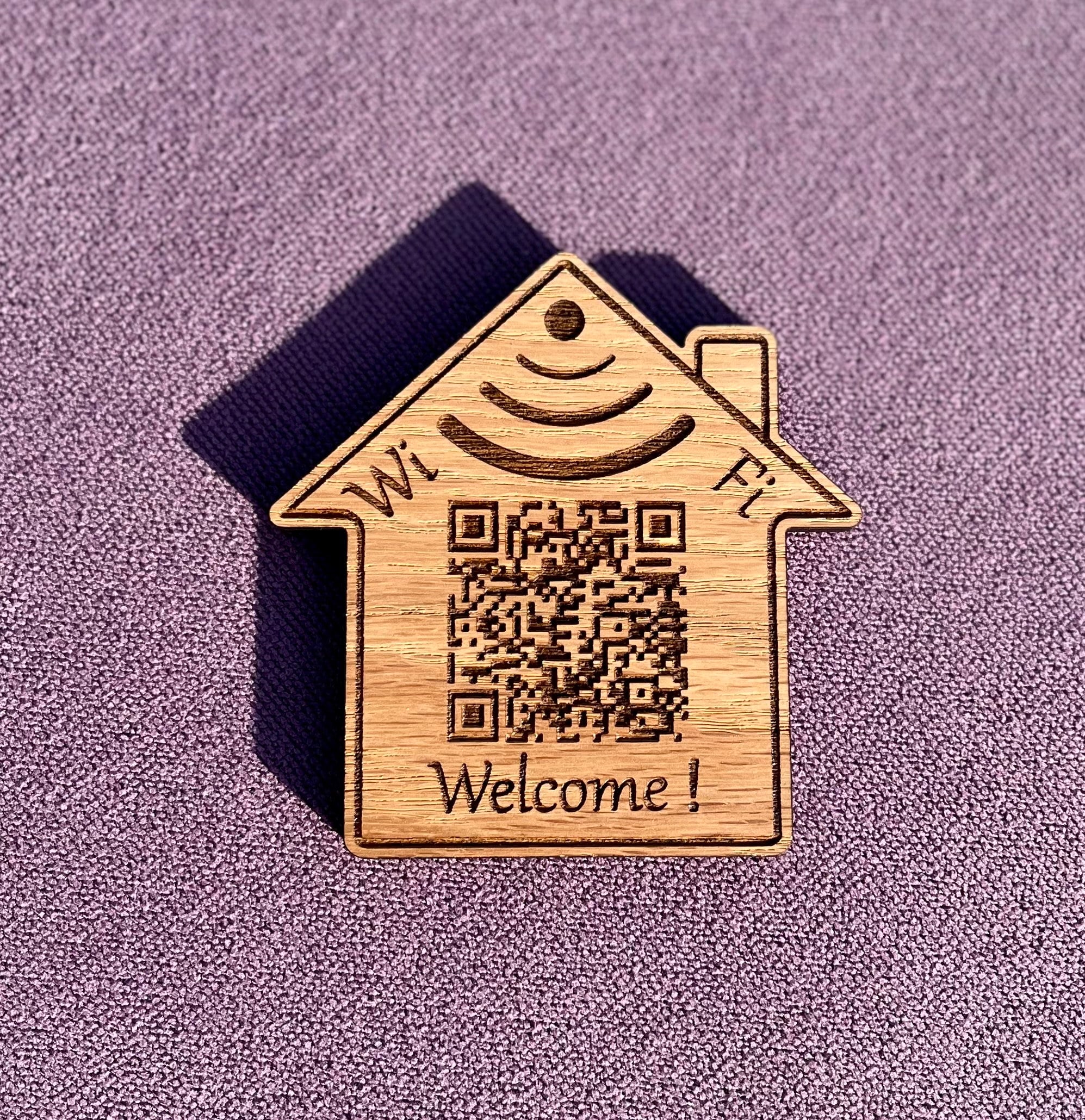4 Inch Tall QR Wifi Code With Acrylic Stand - Etsy Canada