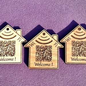 4 Inch Tall QR Wifi Code With Acrylic Stand - Etsy