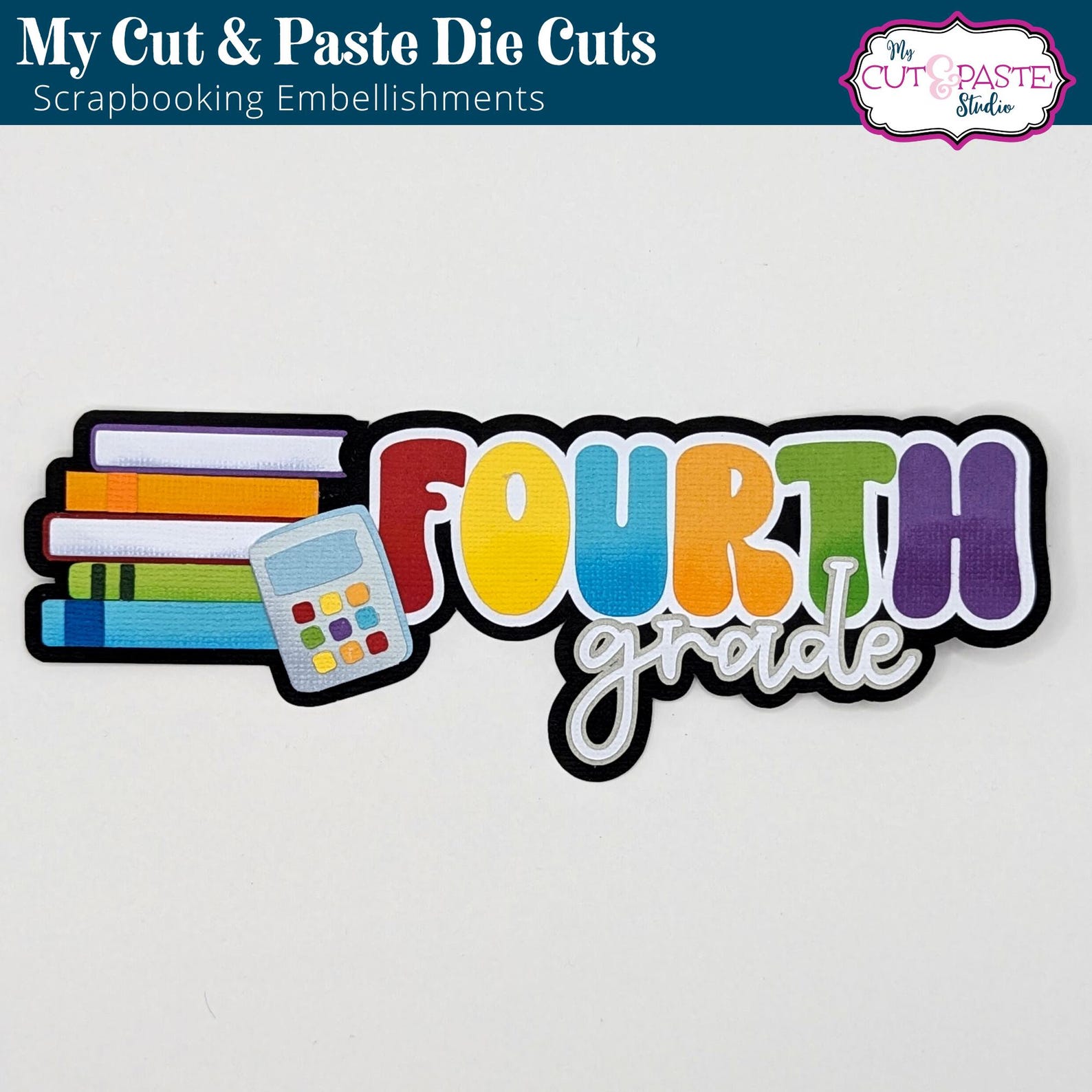 Fourth Grade Scrapbook Die Cut: Layered Paper Piecing - Etsy