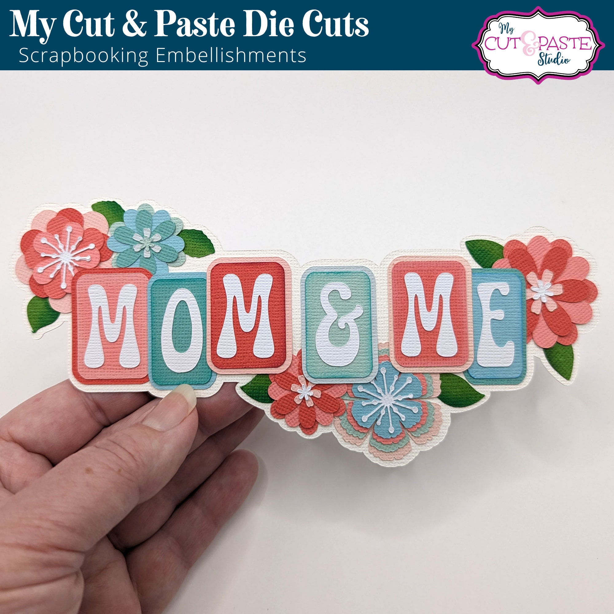 Mom and Me Scrapbooking Die Cut Title: Mother's Day Embellishment - Etsy