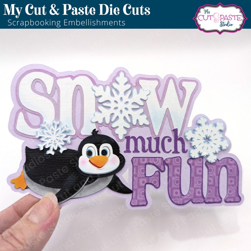 Scrapbook Die Cuts Snow - Etsy