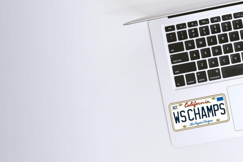 WS Champs License Plate Sticker Dodgers World Series Champions 2024 - Etsy