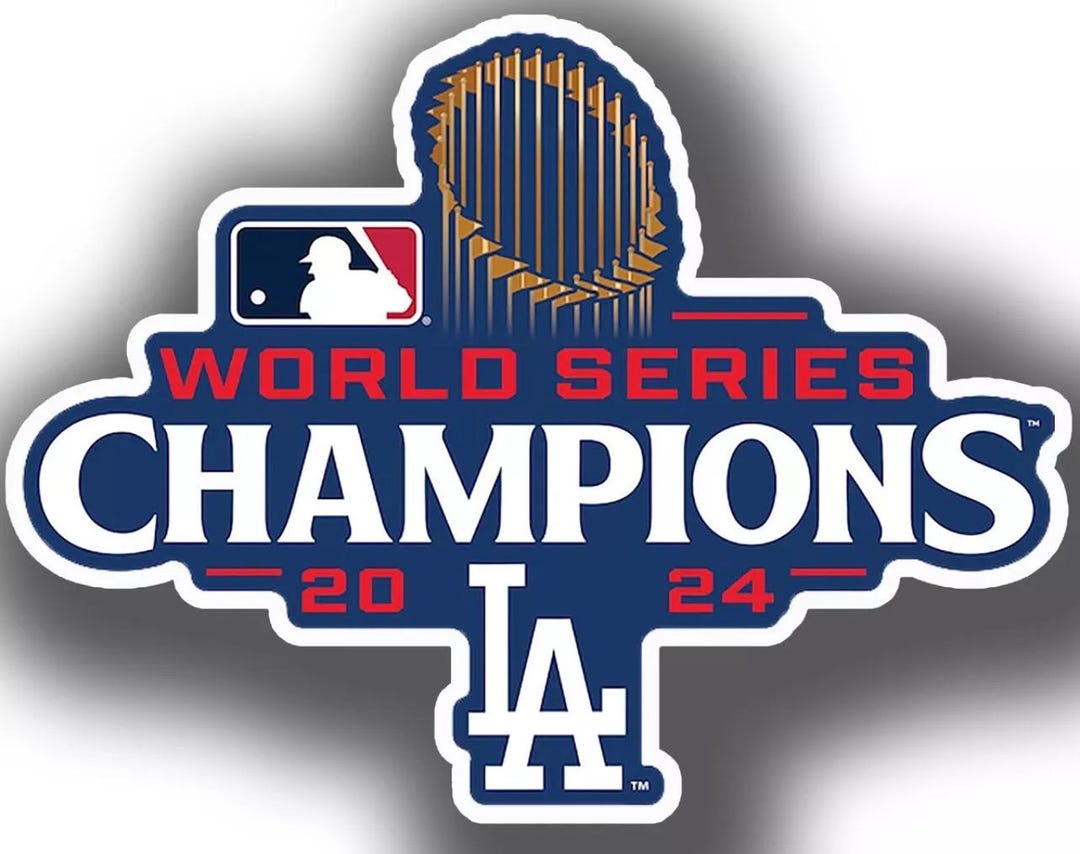 Los Angeles Dodgers 2024 World Series Champions Vinyl Sticker - Etsy