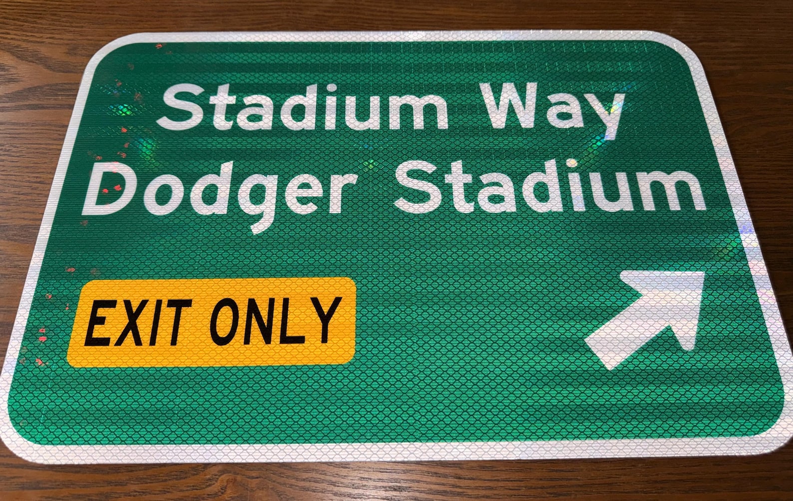 Dodger Stadium Exit Sign Replica – Stadium Way Freeway Aluminum Sign ...