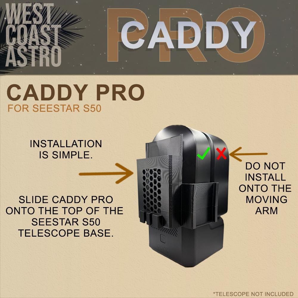 ZWO Seestar S50 - Caddy Pro (storage Caddy With Integrated Bubble Level ...