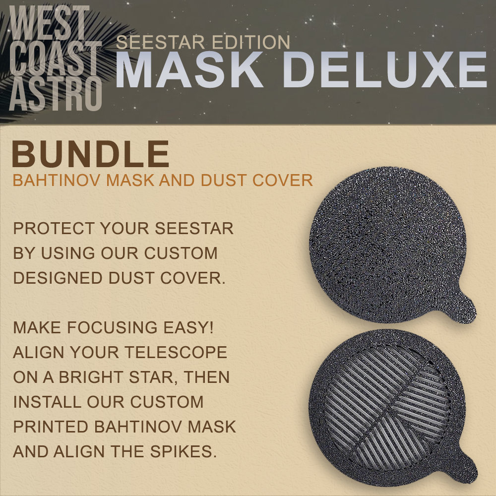 ZWO Seestar S50 - Mask Deluxe Bundle (bahtinov Mask and Dust Cover) - Etsy