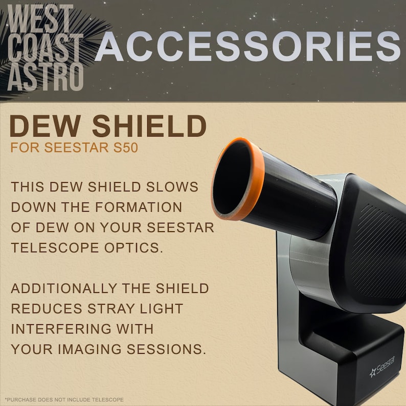 ZWO Seestar S50 - Dew Shield - Etsy