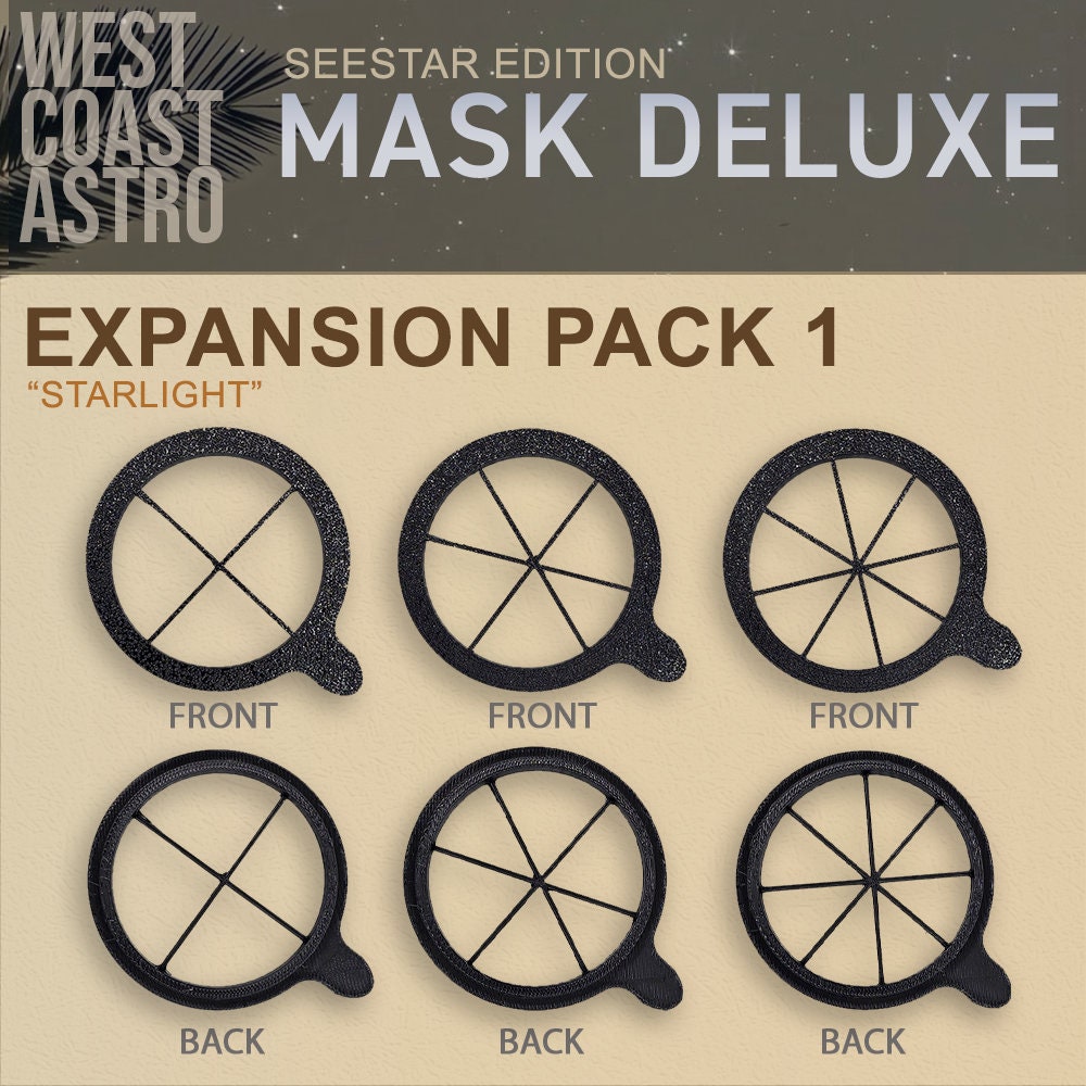 ZWO Seestar S50 - Mask Deluxe Expansion Pack 1 (diffraction Spike Masks ...