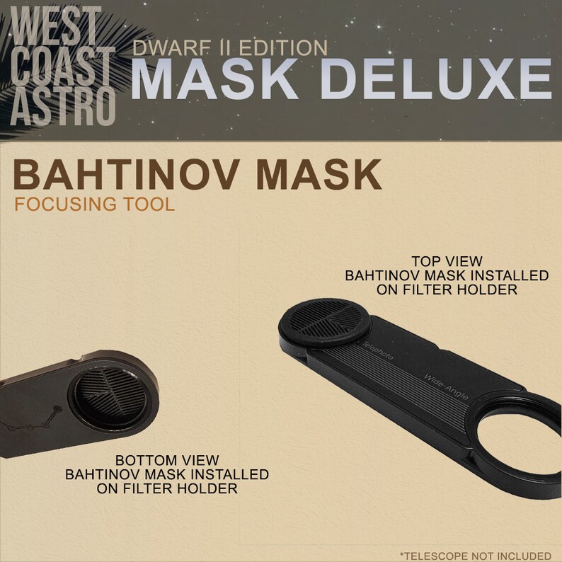 DWARFLAB DWARF II - Mask Deluxe Bahtinov Mask (threaded 1.25") - Etsy