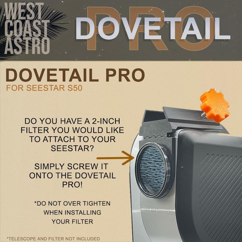 ZWO Seestar S50 - Dovetail Pro (dovetail Mount With Integrated Filter ...