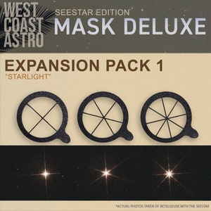 ZWO Seestar S50 - Mask Deluxe Expansion Pack 1 (diffraction Spike Masks ...
