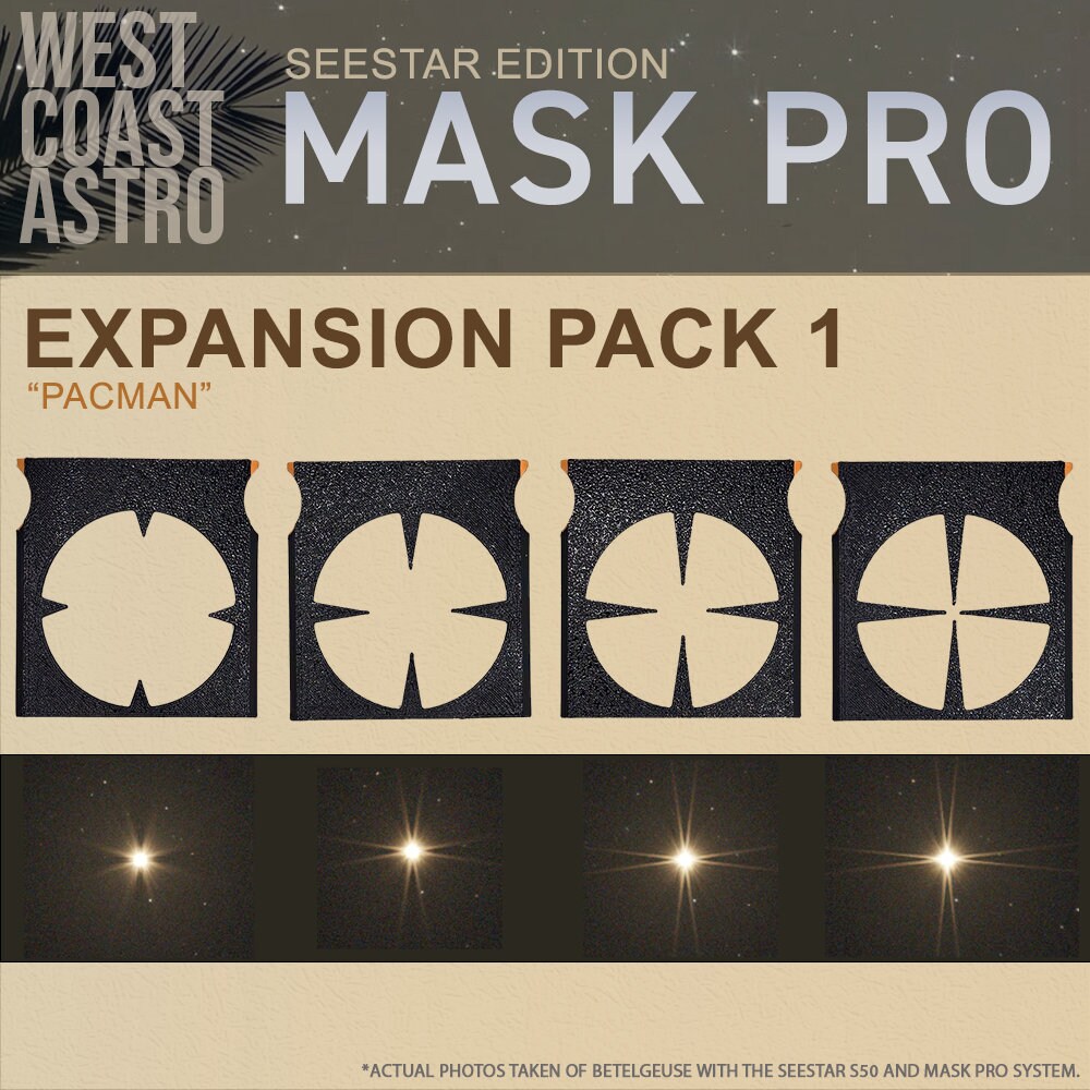 ZWO Seestar S50 - MASK PRO System Expansion Pack 1 (diffraction Spike Masks) - Etsy