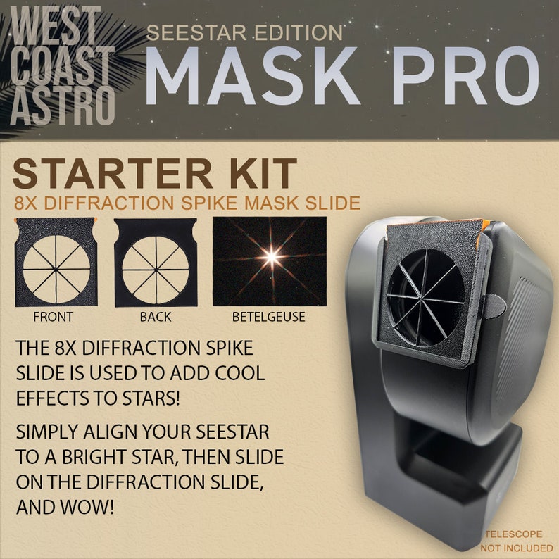 ZWO Seestar S50 - MASK PRO Starter Kit (bahtinov, Diffraction Spike) - Etsy