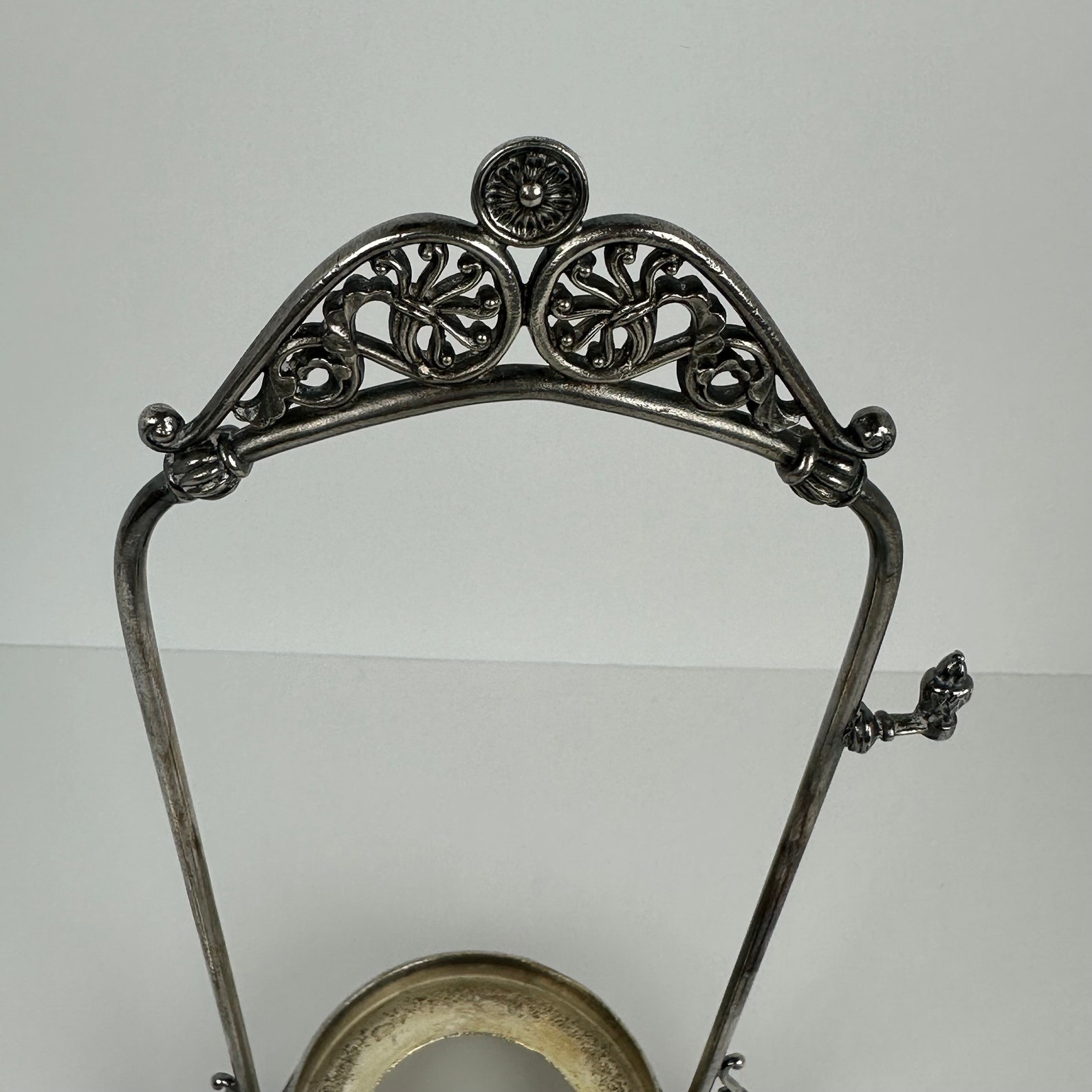 Victorian Antique Pickle Castor Jar Set With Stand Tongs Meriden Silver ...