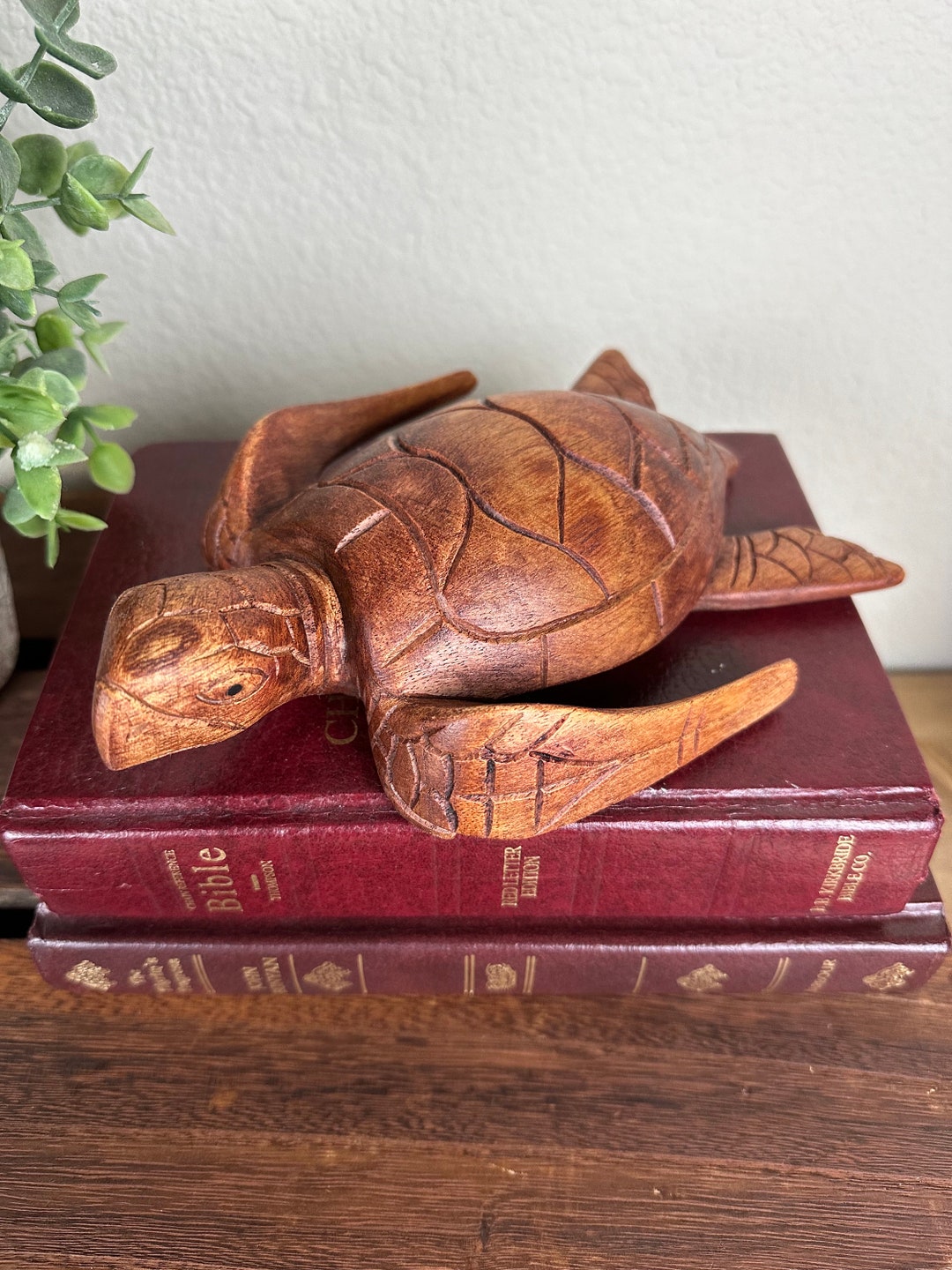 Hand Carved Wood Turtle Wooden Figurine Sculpture - Etsy