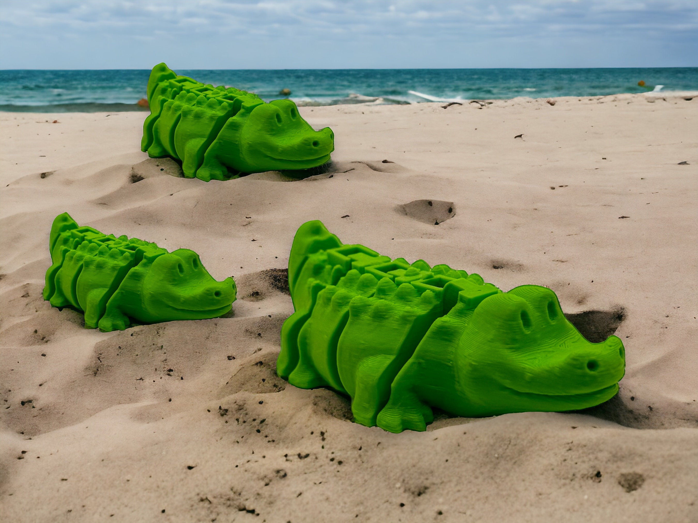 Articulated Cute Crocodile Fidget Toy Crocky and Crockies - Etsy