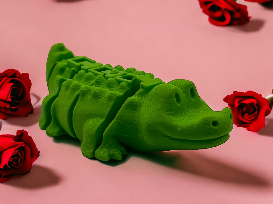 Articulated Cute Crocodile Fidget Toy Crocky and Crockies - Etsy