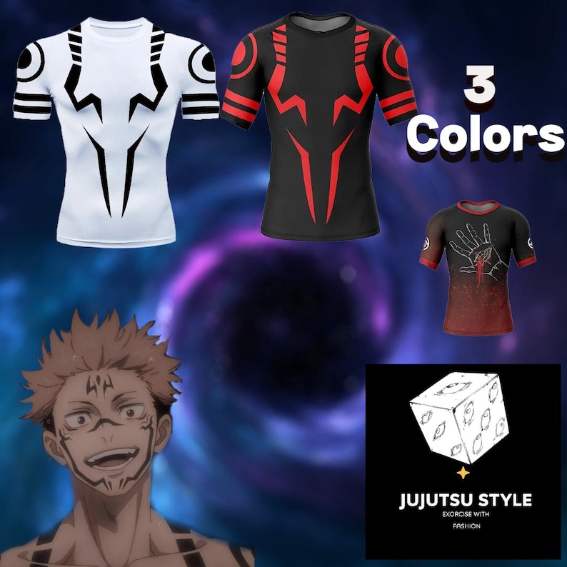 Jujutsu Kaisen Sukuna Compression Shirt - Etsy