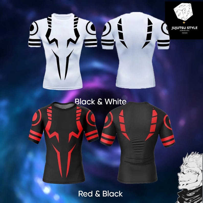 Jujutsu Kaisen Sukuna Compression Shirt - Etsy