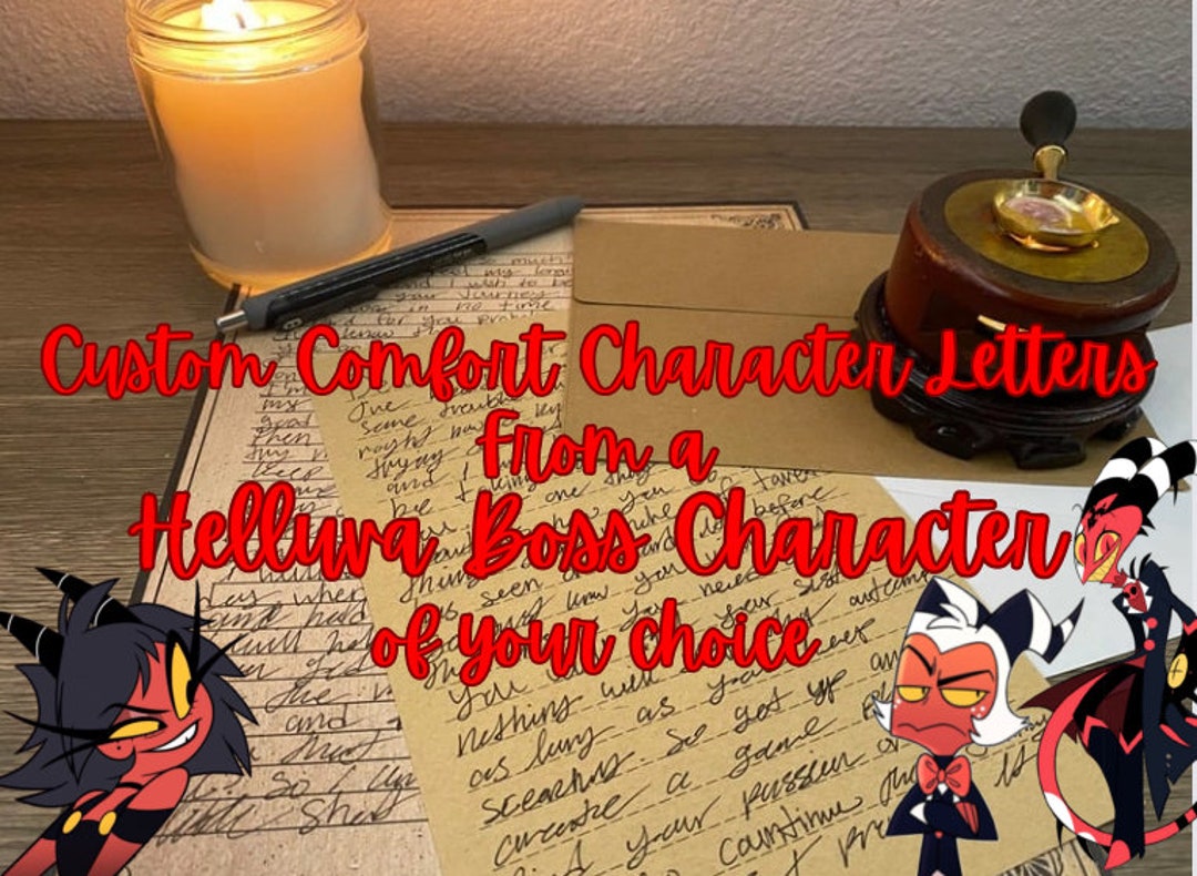 Handwritten Comfort Character Letter From A Helluva Boss Character of ...