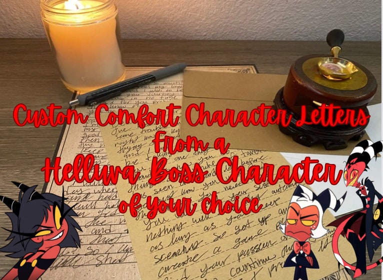 Handwritten Comfort Character Letter From A Helluva Boss Character of ...