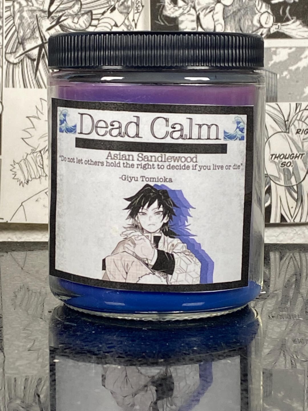 Dead Calm || Giyu Tomioka || Demon Slayer || Handmade Anime Candle ...