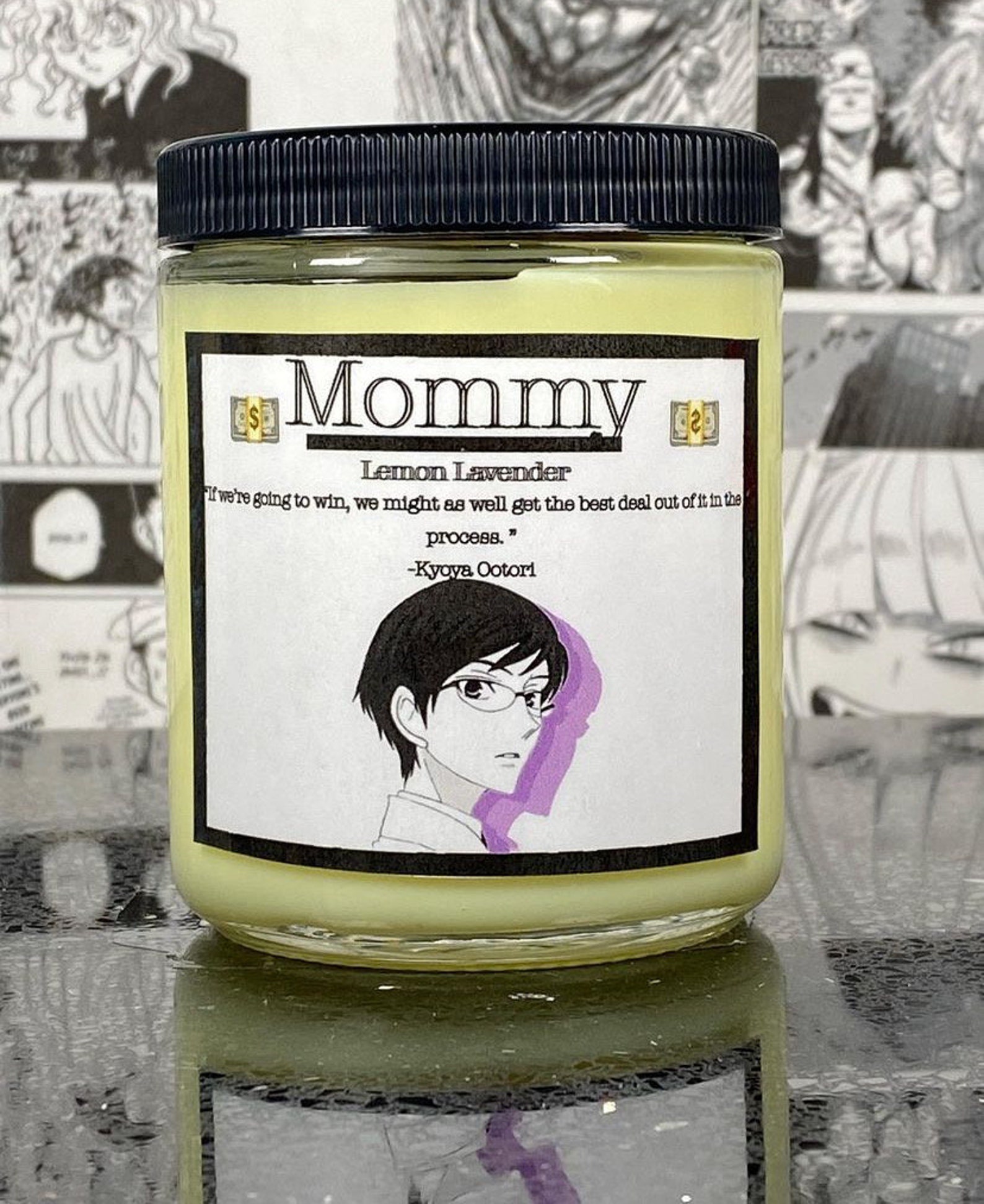Mommy Kyoya Ootori OHSHC Handmade Anime Candle 8oz - Etsy