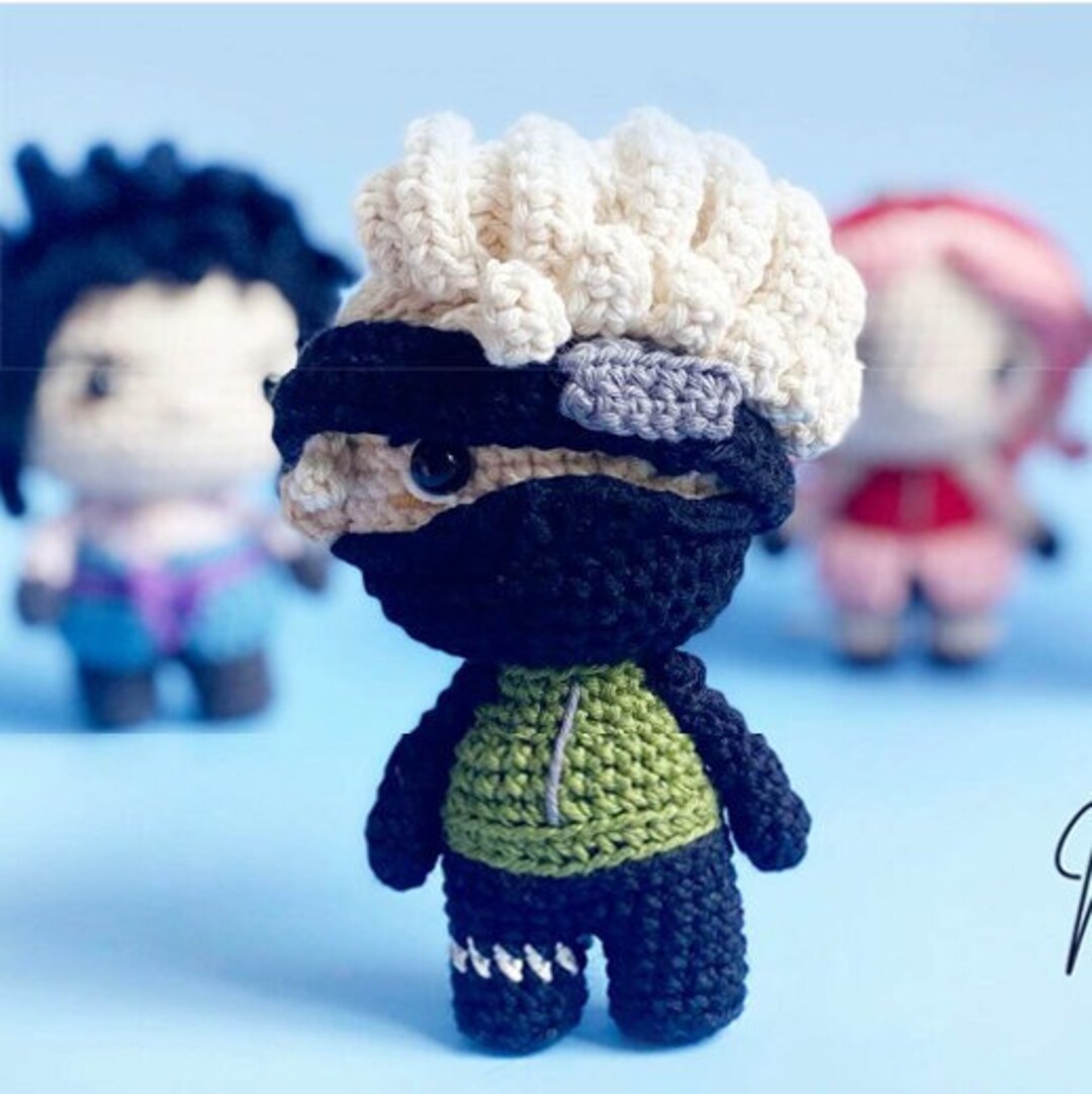 Kakashi Hatake Amigurumi Crochet Pattern, Lightning Ninja Naruto ...