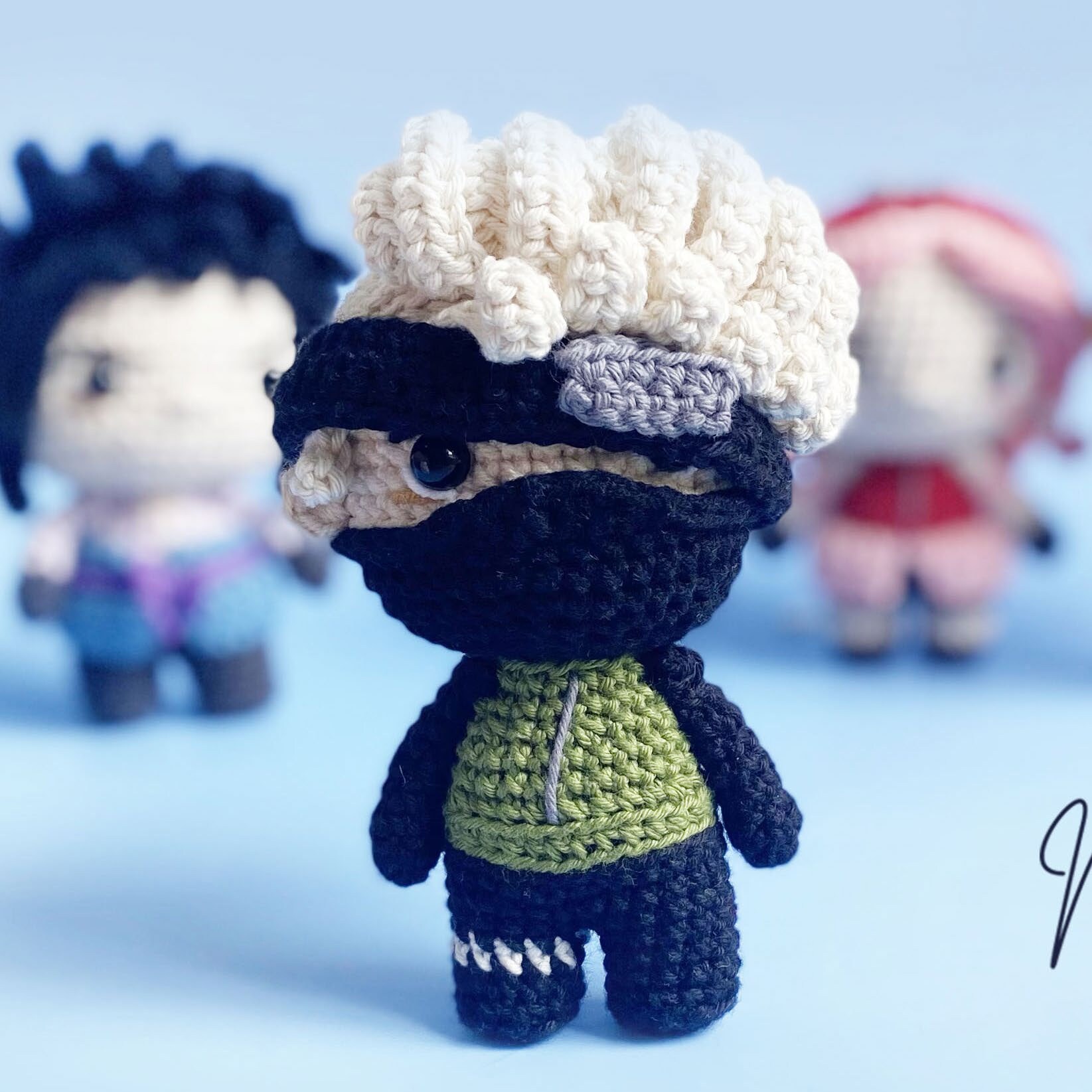 4in1 Naruto and Friends Crochet Pattern, Team Seven Crochet Pattern ...